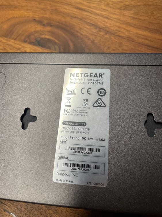Netgear ProSafe GS108T 1GB 8Port Switch (Gebraucht) in Wahlen b. Laufen ...