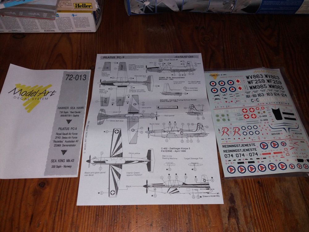 Decals Pilatus Pc-9 Model Art 72-013 (Neu und originalverpackt) in für ...