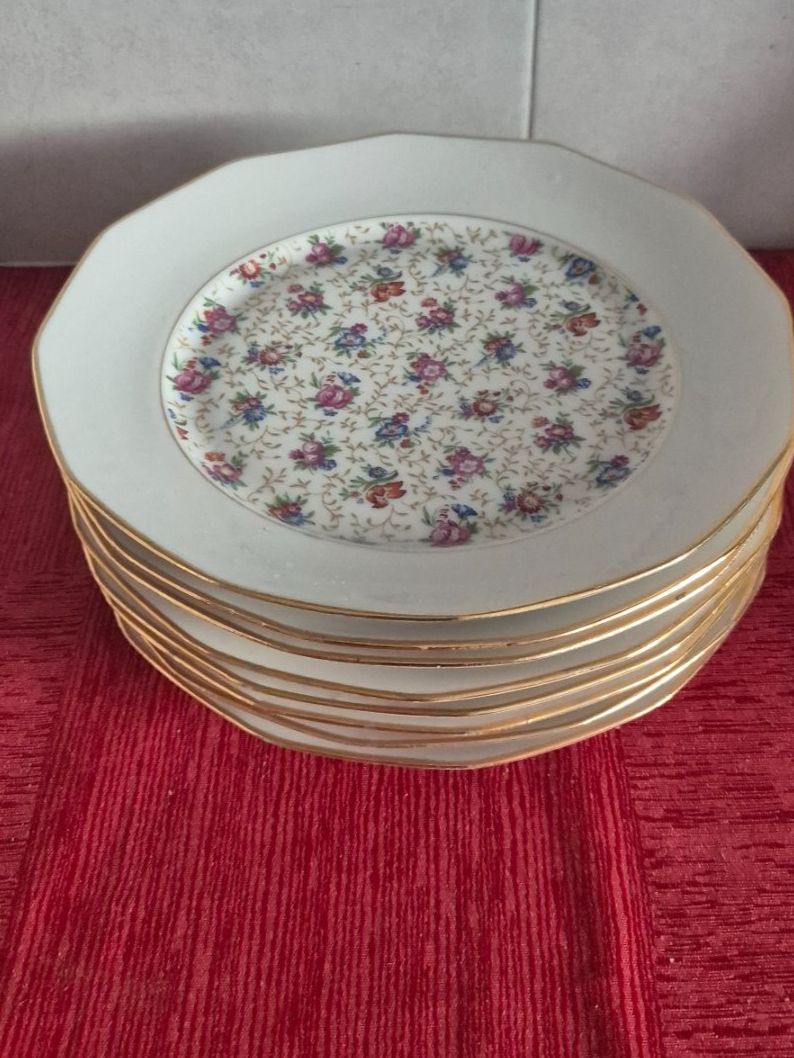 8 assiette faïencerie Lourioux France ancienne C36 (D'occasion) à ...
