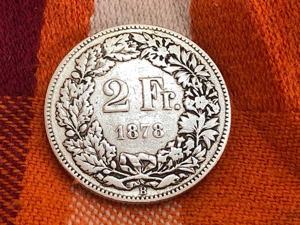 Schweiz 2 Franken 1878 Silber Rar (Gebraucht) in Flumenthal für CHF 13 – mit Lieferung auf ...