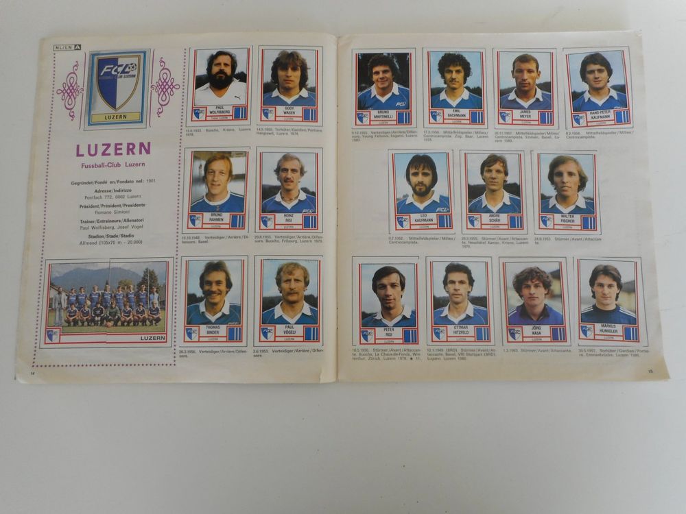 Panini Album Football 81/1981 SFV-ASV komplett Nr.2 (Gebraucht) in Cham für CHF 199 – mit ...