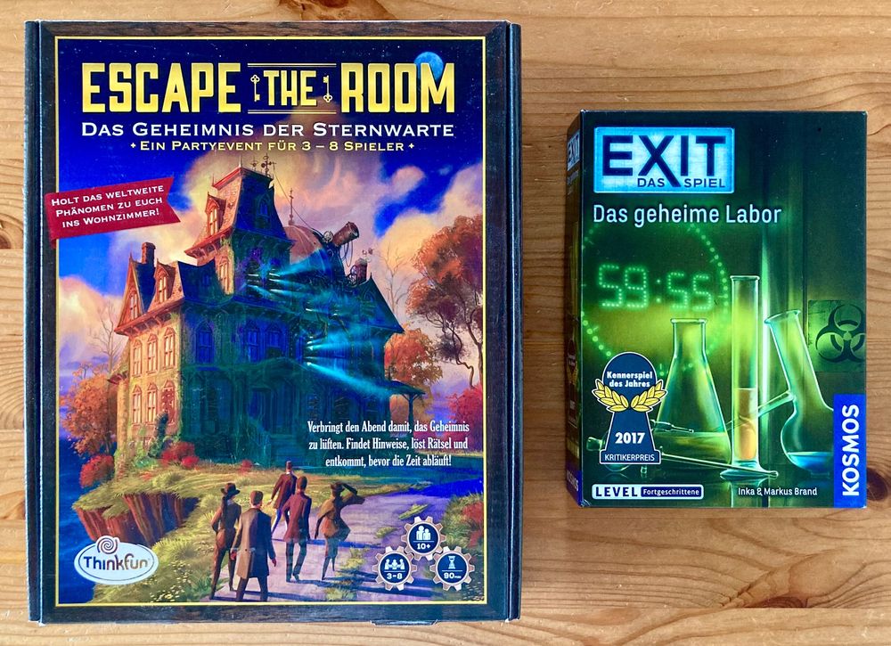2x Escape-Room-Spiele: Das geheime Labor & Das Geheimnis… (Neu und ...