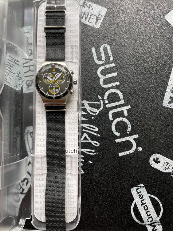 Swatch Uhr Irony New Chrono Orange Teeth YVS422 (Neu und ...