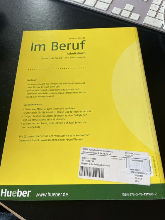Deutsch im Beruf B2 - Arbeitsbuch für den Erfolg! Top! (Gebraucht) in Zürich für CHF 7 – mit ...