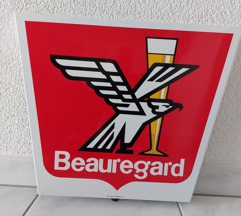 Emailschild Beauregard Bier plaque émaillée (Gebraucht) in Schenkon für ...
