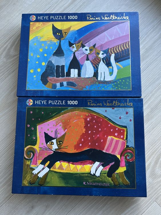 Zwei Puzzle von Rosina Wachtmeister / 1000 Teile (Gebraucht) in Wiesendangen für CHF 16 – mit ...