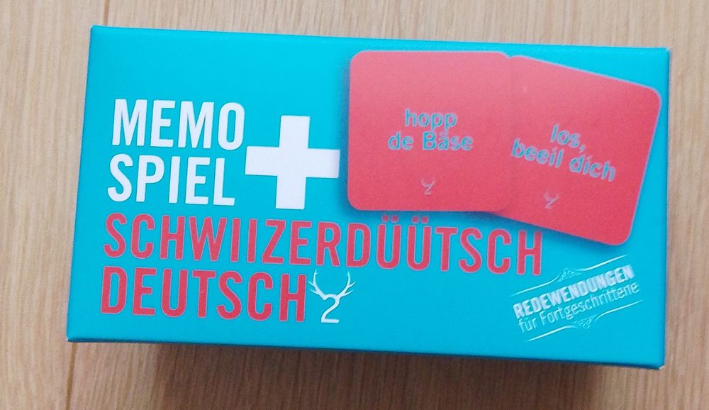 Memo Spiel Schwiizerdüütsch - Deutsch Redewendungen Fidea (Neu (gemäss ...