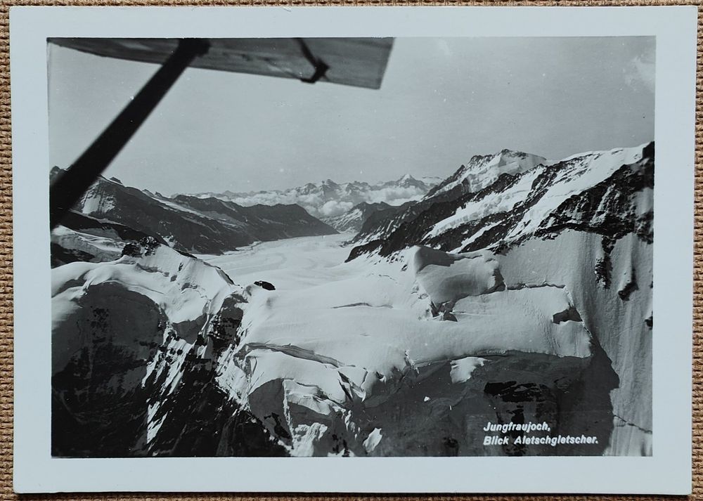 Jungfraujoch, Blick Aletschgletscher; Fliegerbild Alpar Bern | Kaufen auf Ricardo