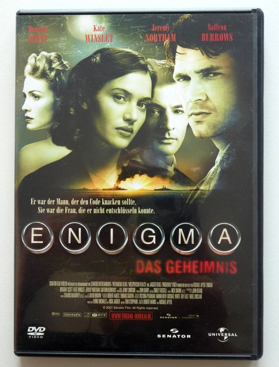 DVD Enigma - Das Geheimnis - Dougray Scott, Kate Winslet | Kaufen auf Ricardo