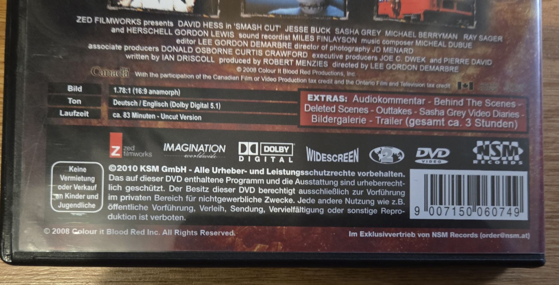 Smash Cut - UNCUT DVD (Gebraucht) in Winterthur für CHF 4.1 – mit ...