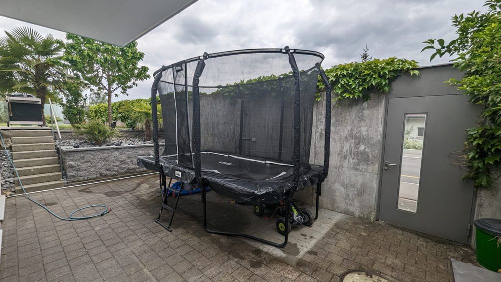 Salta First Class Trampolin rechteckig 366 x 214cm, schwarz | Kaufen auf Ricardo