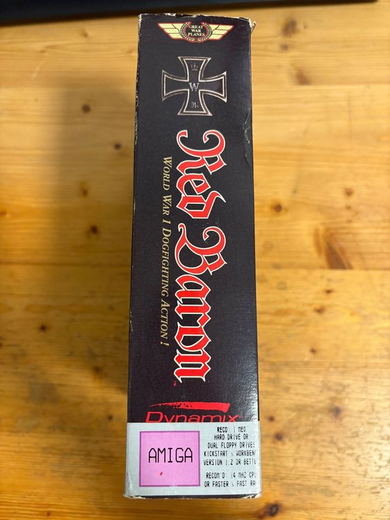 Amiga Red Baron Big Box CIB – 3 Disks, 2 Manuals, Maps (Gebraucht) in ...