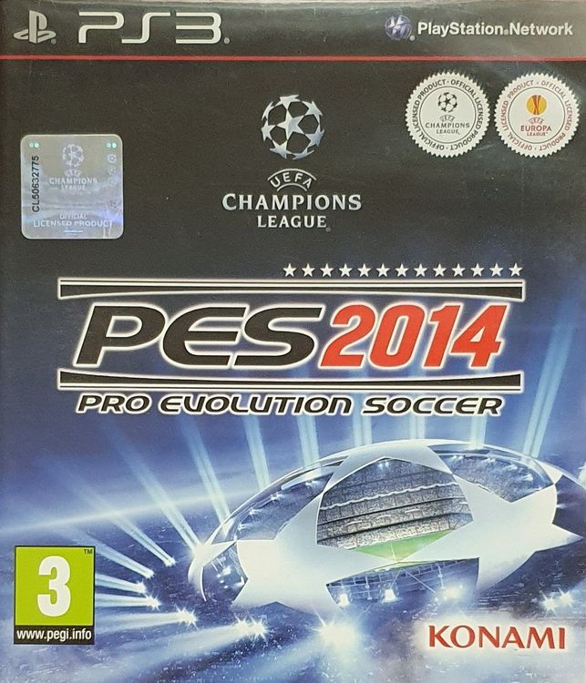 Sony PlayStation 3 Game (PS3) PES 2014 Pro Evolution Soccer (Gebraucht ...