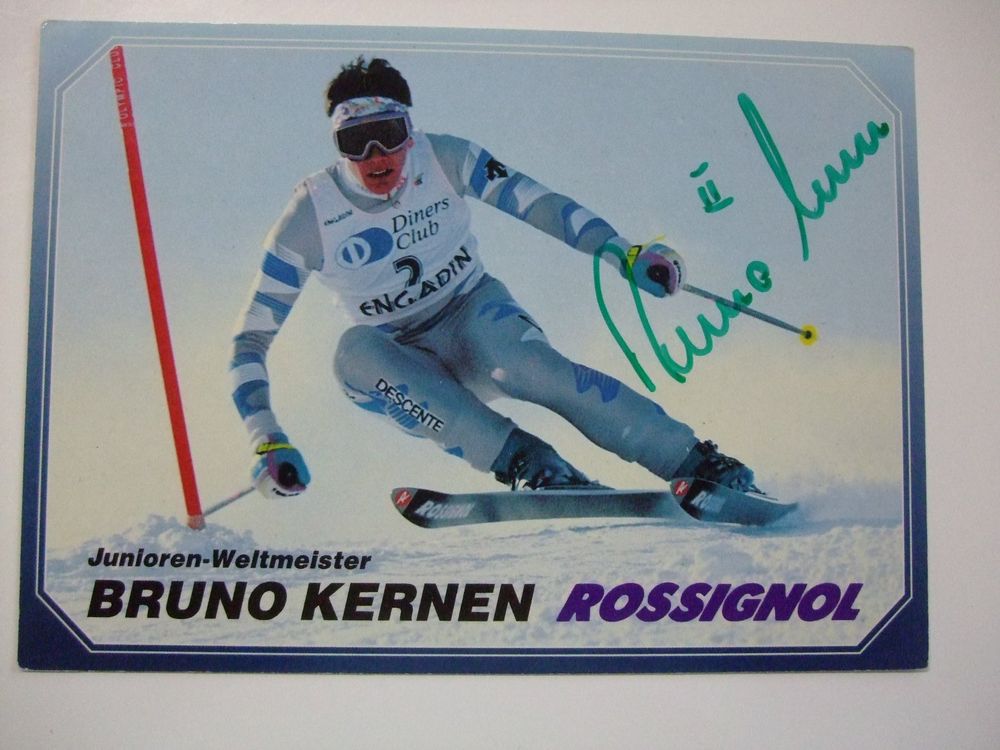 BRUNO KERNEN (CH) SKISTAR HANDSIGNIERT TOP AK | Kaufen auf Ricardo