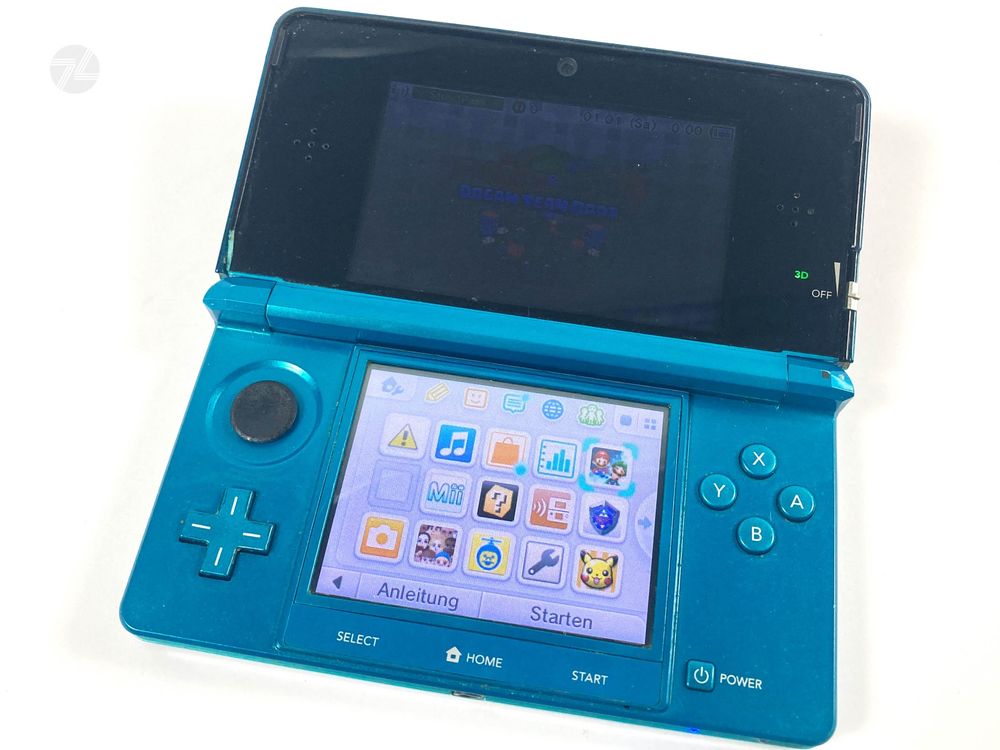 Nintendo 3DS Konsole AQUA BLUE DEFEKT Metallic Handheld | Acheter sur ...