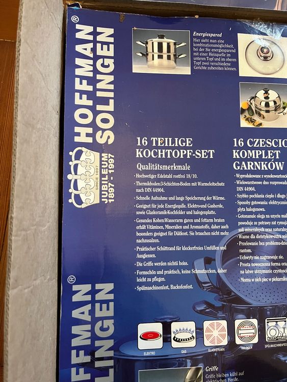 Kochtopfset Hoffman Solingen, 16 teilig | Kaufen auf Ricardo
