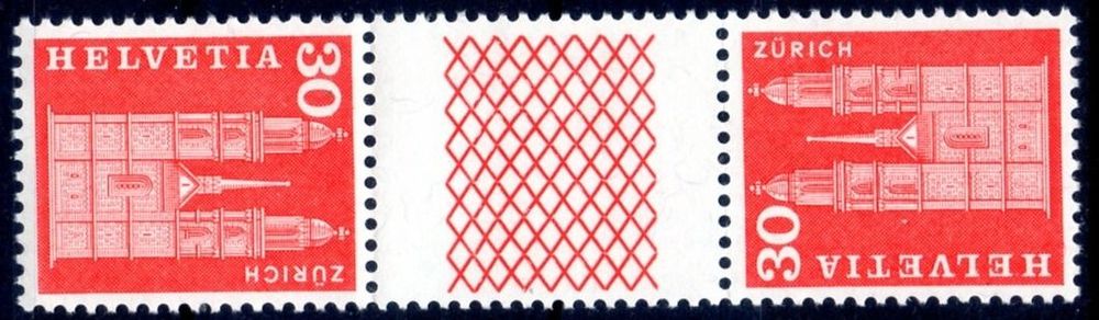 1968 KEHRDRUCK POSTGESCHICHTE MIT STEG **POSTFRISCH** S67L (Neu (gemäss Beschreibung)) in Losone ...