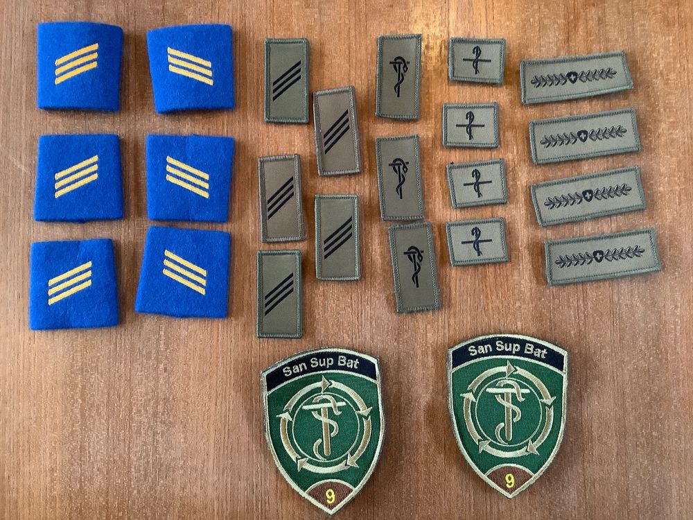 Grad, Funktionsabzeichen und Badge Obergefreiter Sanität | Kaufen auf ...