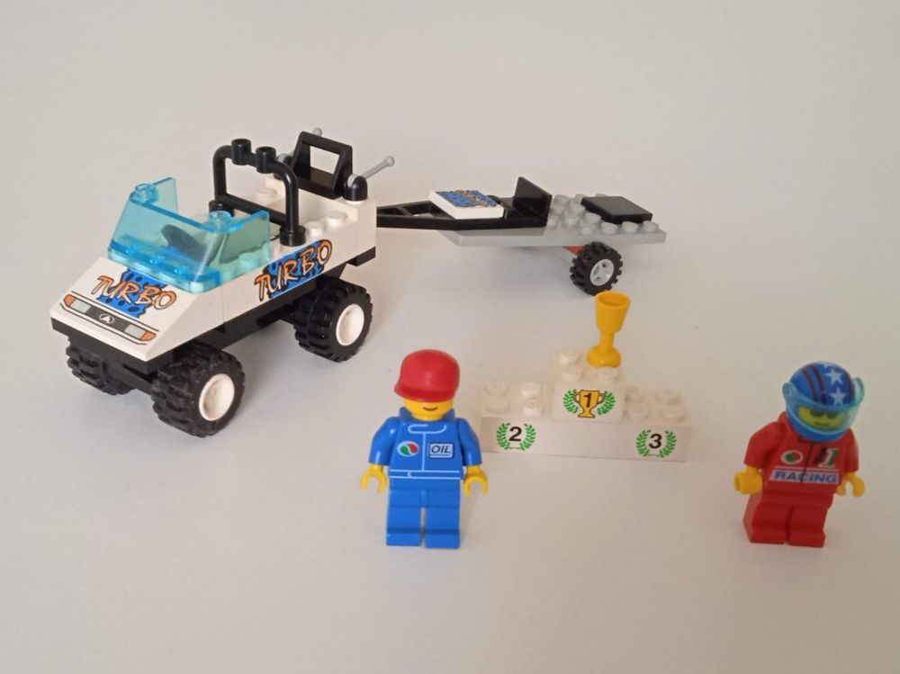 LEGO 6327 Auto mit Anhänger und 2 Figuren, Vintage Set! (Gebraucht) in ...