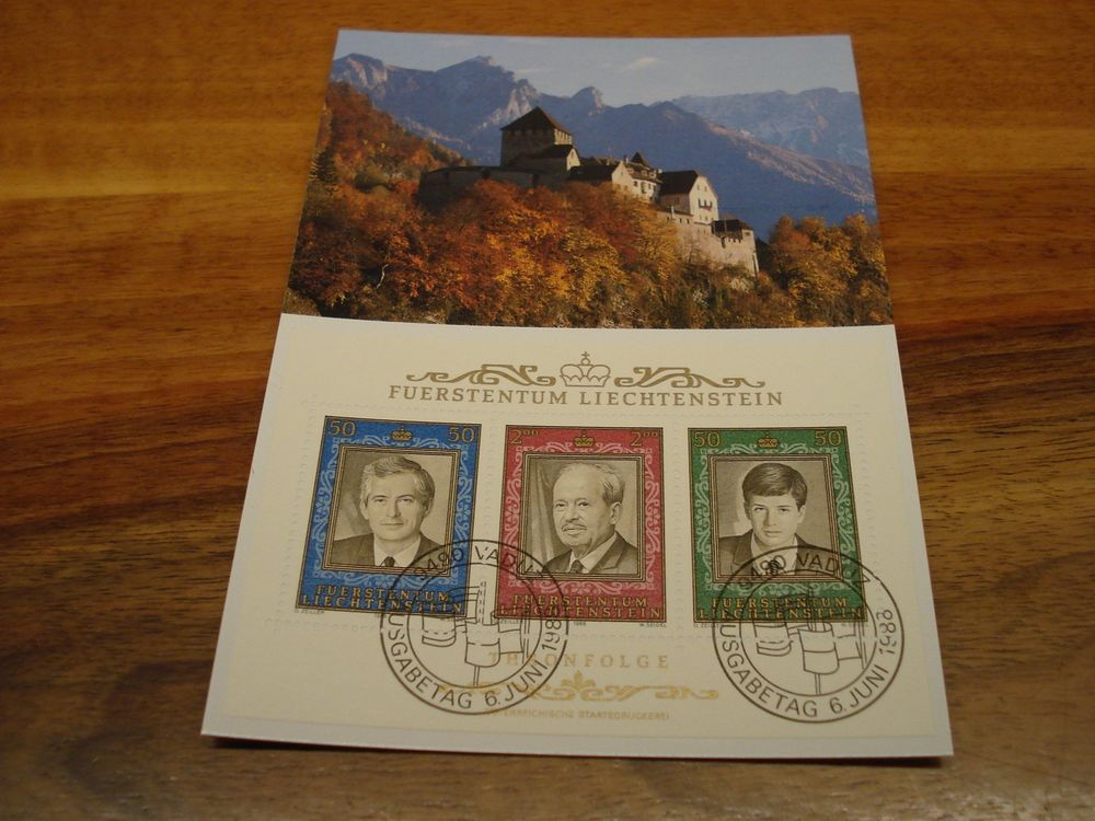 Liechtenstein 1988, Maximumkarte, Block Thronfolge | Kaufen auf Ricardo