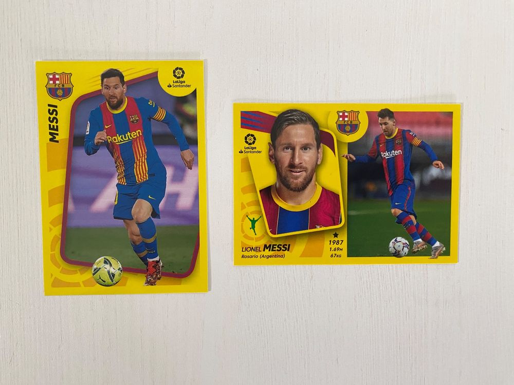 2 X Lionel Messi Panini Sticker La Liga Barcelona (Neu (gemäss ...