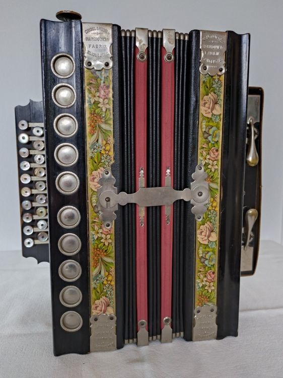 Akkordeon Meinel & Herold Handharmonika, zweireihig, antik (Gebraucht ...