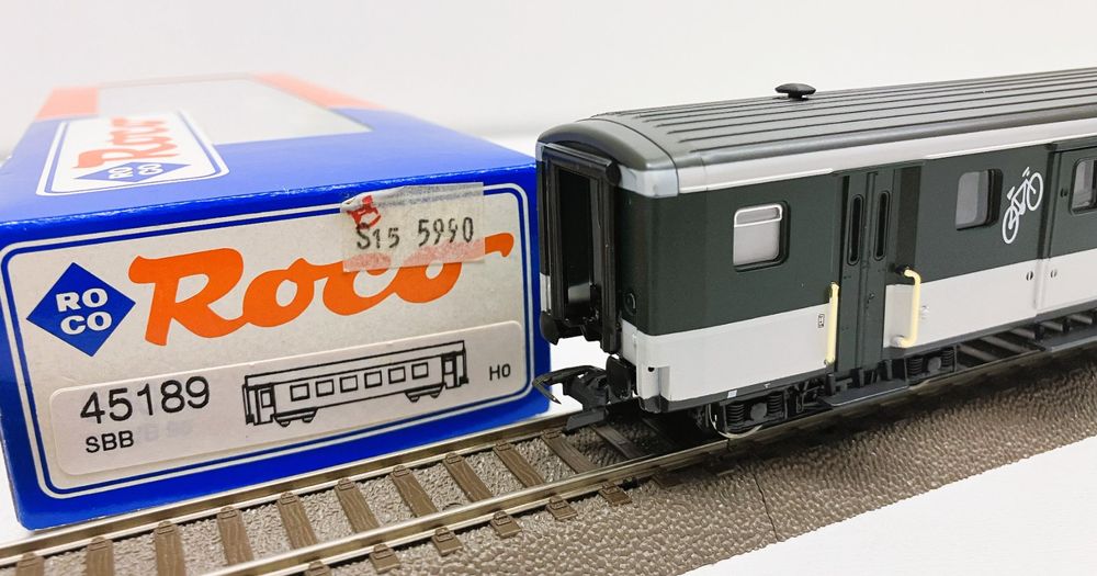 Roco 45189= Gepäckwagen SBB D 33606-1 mit Veloabteil (Neu (gemäss ...