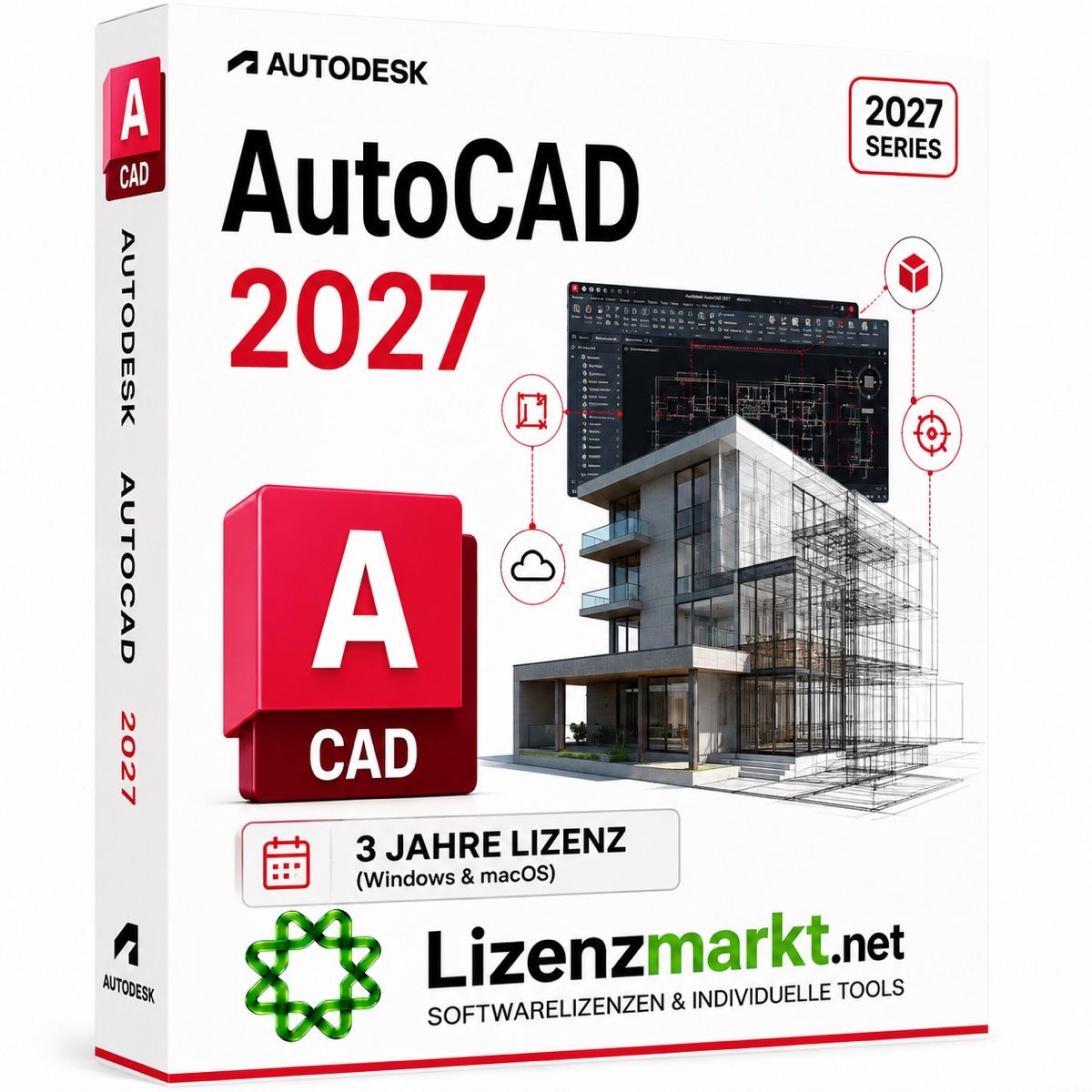 Autodesk AutoCAD 2027 – 3 Jahre Lizenz (Windows & macOS) (Neu (gemäss ...