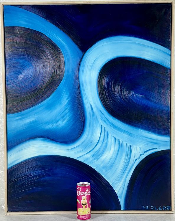 Grosses Pop Art Abstrakte Gemälde Unleserlich Signiert | Kaufen auf Ricardo