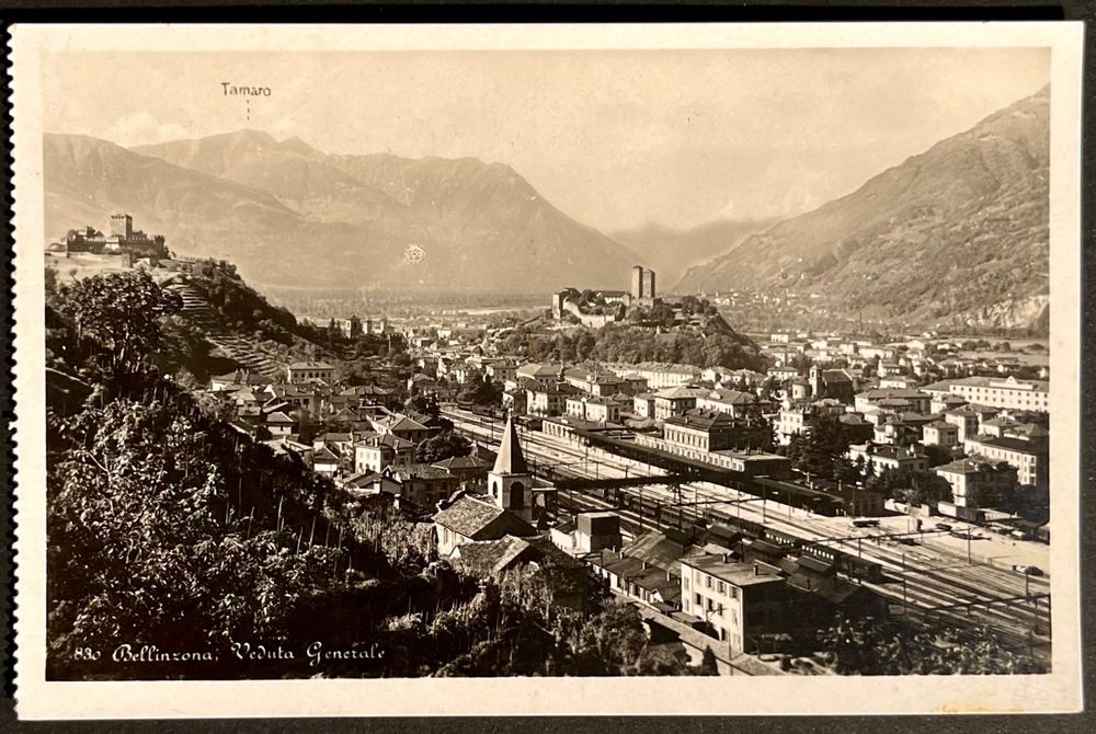 Foto-AK: Bellinzona TI, Veduta Generale, um 1950 | Kaufen auf Ricardo