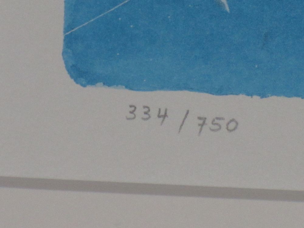 Hans Erni FRIEDENSWUNSCH handsig/handn. gerahmt mit PP | Kaufen auf Ricardo