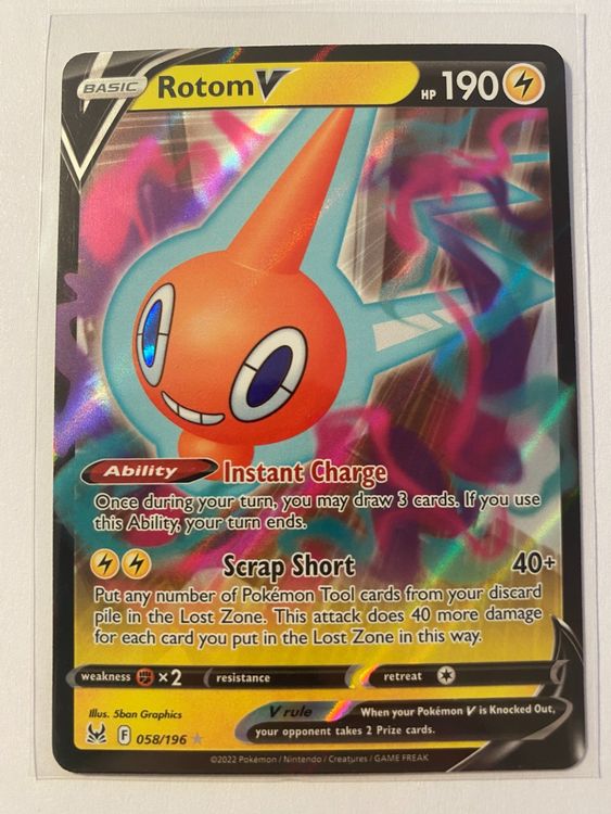 Pokemon Rotom V 058/196 Lost Origin EN | Kaufen auf Ricardo