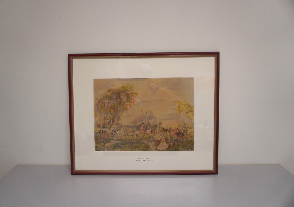 Amadeus Dier aus Wien (1893-1969) Aquarell Bild SO67 | Kaufen auf Ricardo