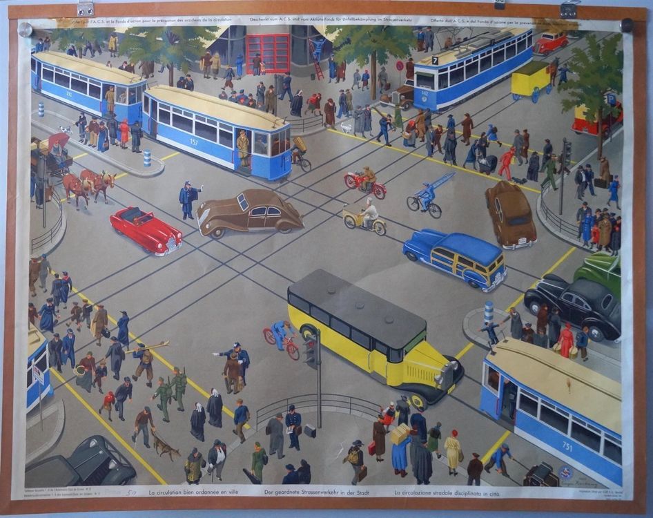Schulwandbild Geordneter Verkehr ACS | Kaufen auf Ricardo Schulwandbild Geordneter Verkehr ACS | Kaufen auf Ricardo
