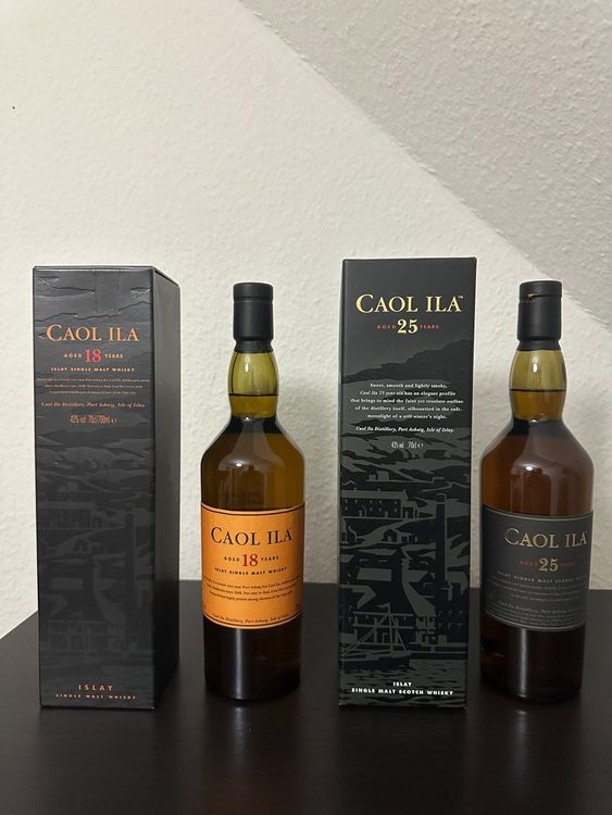 Caol Ila 18 Jahre und Caol Ila 25 Jahre (Neu und originalverpackt) in ...