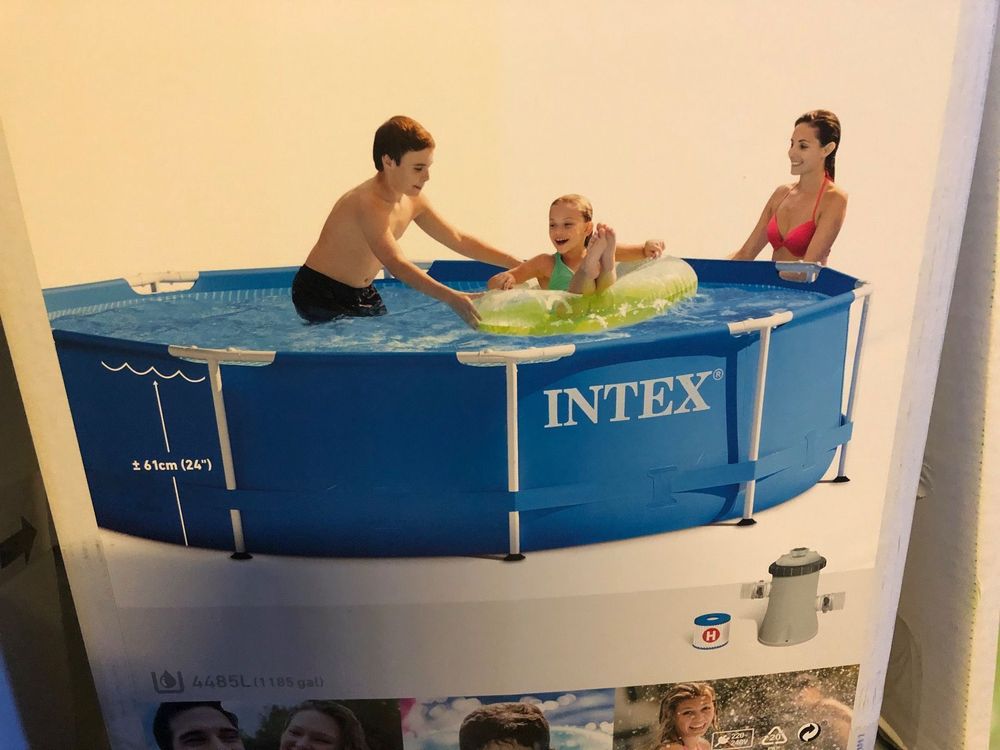 Pool INTEX 3 m mit Pumpe und allem Zubehör | Kaufen auf Ricardo
