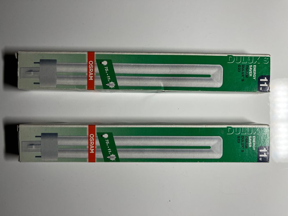 2x néon Osram Dulux S G23 11w (Neu und originalverpackt) in Matran für ...