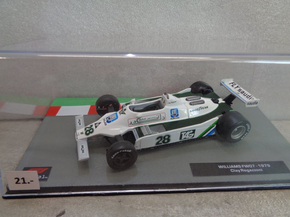 1:43 Altaya F1 Formel 1 Williams FW07 1979 Pilote Suisse (Neu und ...