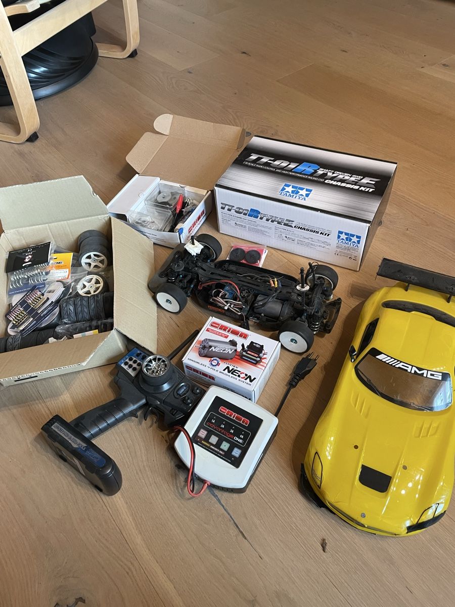 Tamiya TT-01R Type-E Chassis, Orion Neon Motor, viel Zubehör (Gebraucht ...
