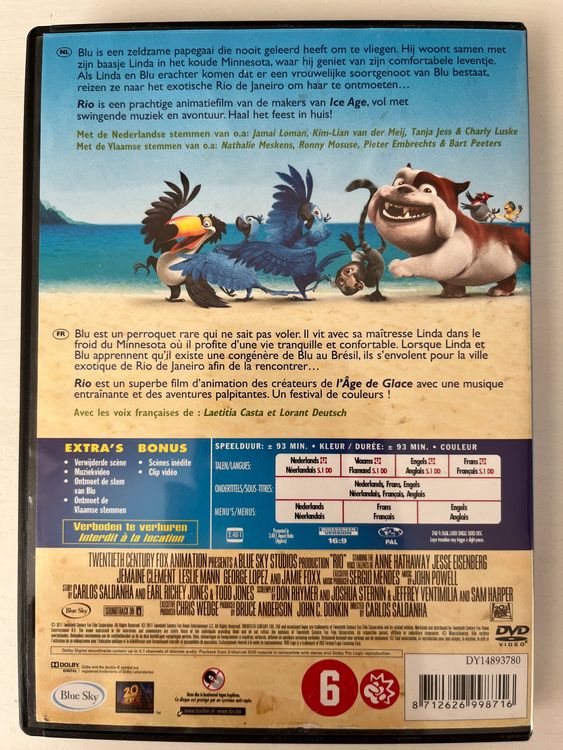 Rio (FR/EN) DVD 📀 (Neu (gemäss Beschreibung)) in Sierre für CHF 5.95 – mit Lieferung auf Ricardo ...