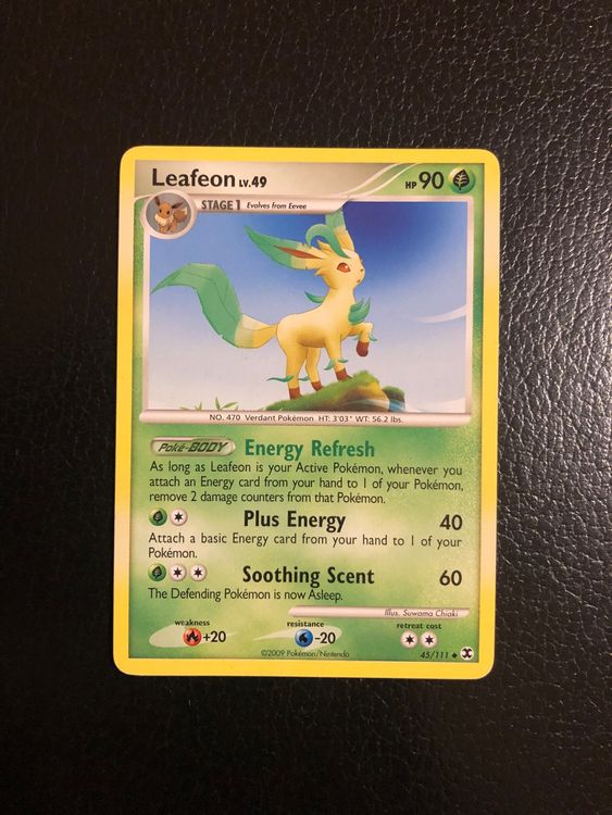 Platinum Rising Rivals - Leafeon rare 45/111 Ab 1 (Gebraucht) in ...