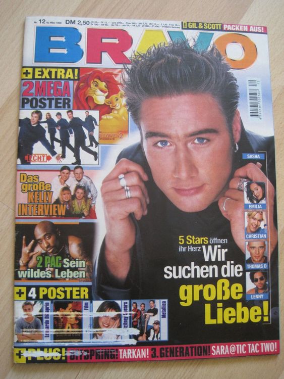 Bravo Nr 12 v 18 Mär 1999 Sascha Kelly Offspring Glow && TOP | Kaufen ...