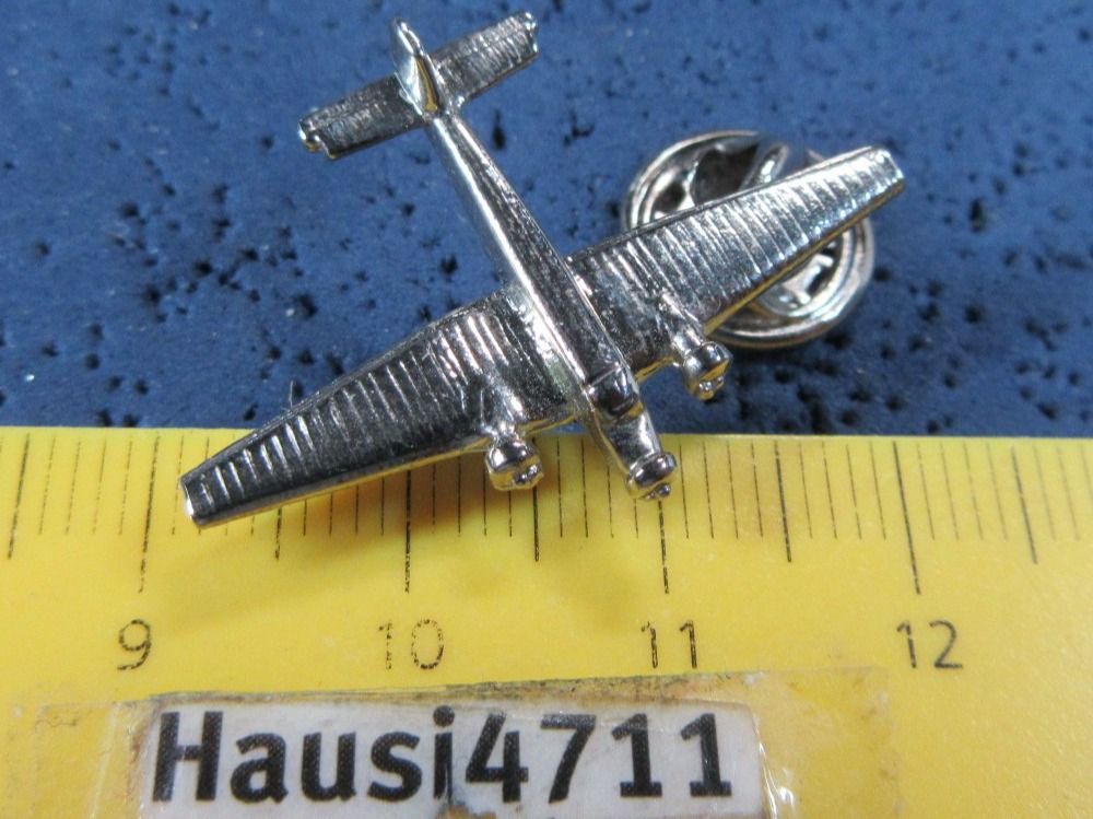PIN FLUGZEUG OLDTIMER 3D SILBRIG | Kaufen auf Ricardo