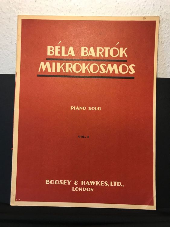 Bartók Mikrokosmos Vol.1Klaviernoten | Kaufen auf Ricardo