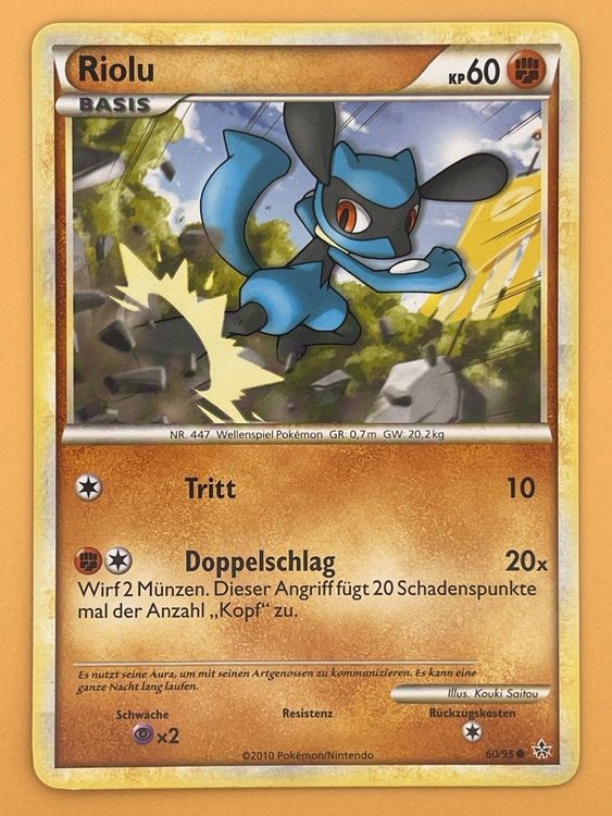 Riolu 60/95 Pokémon HG&SS Unleashed ab 1.- | Kaufen auf Ricardo