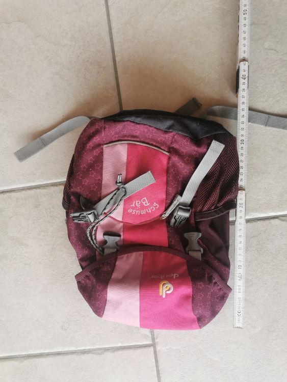 Deuter Schmusebär Kinderrucksack Wanderrucksack pink lila (Gebraucht ...
