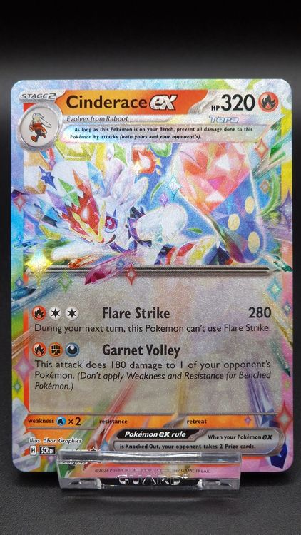 Cinderace EX | Steller Crown | Double Rare 028/142 (Neu (gemäss ...