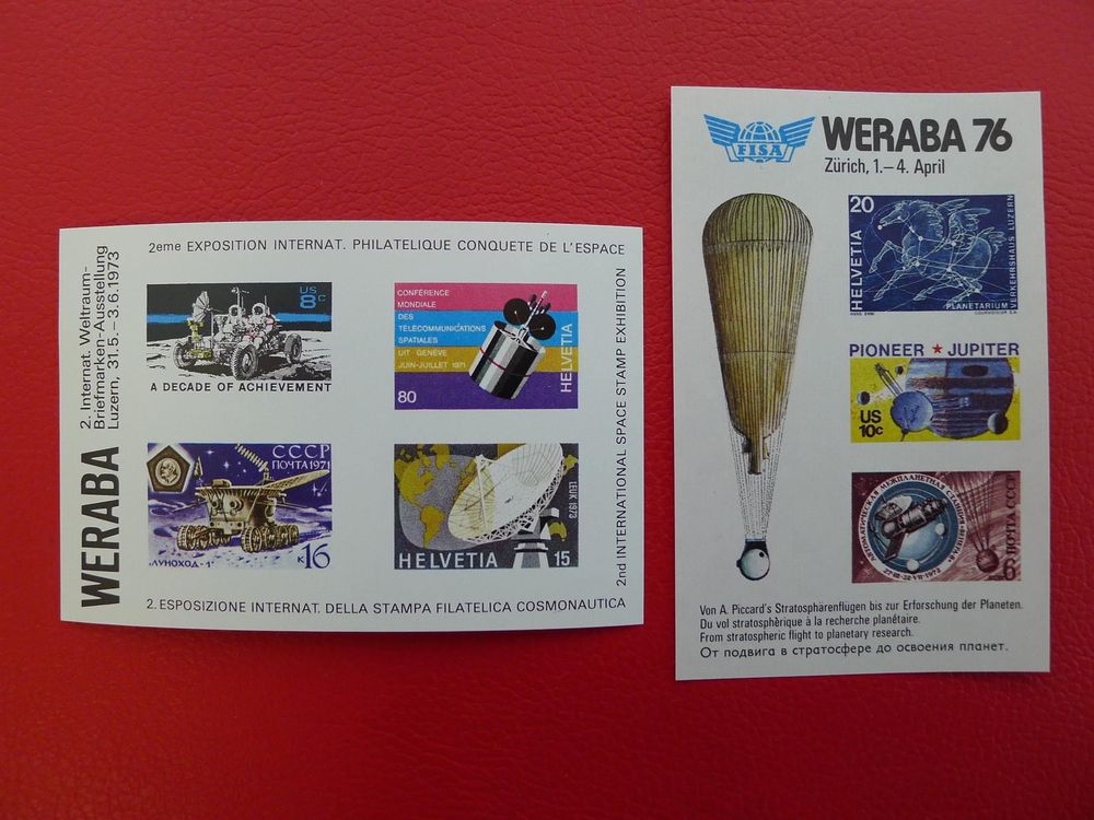 WERABA, Weltraum-Vignetten postfrisch ** (Gebraucht) in Sursee für CHF ...