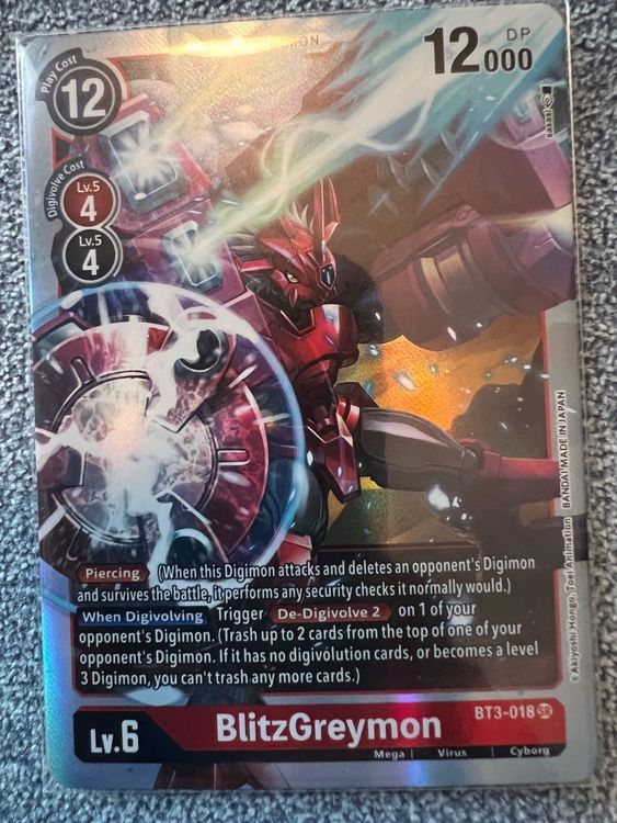 Digimon TCG BlitzGreymon BT3-018 | Kaufen auf Ricardo