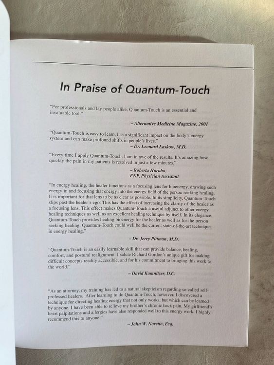 Quantum Touch - The Power to Heal - Richard Gordon (Gebraucht) in ...